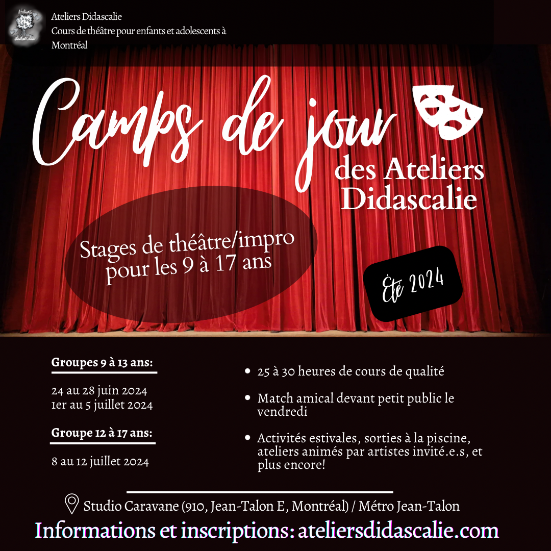 Ateliers Didascalie – Ateliers de théâtre pour enfants et adolescents à ...