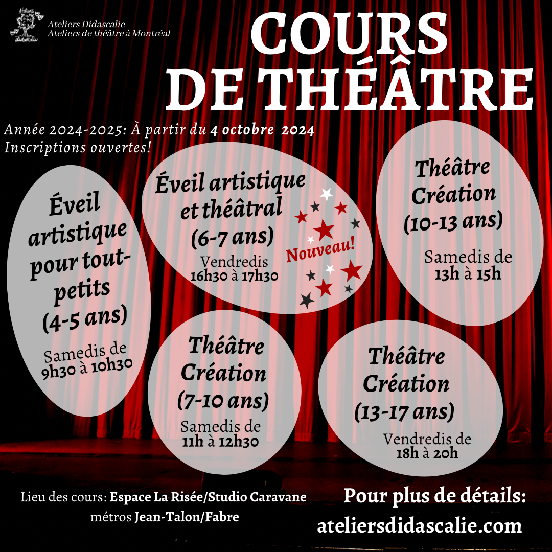 Ateliers Didascalie – Ateliers de théâtre pour enfants et adolescents à ...